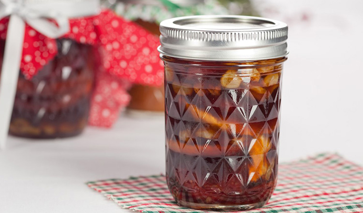 Cranberry-Apple Brandy Syrup Recipe | CIA Foodies